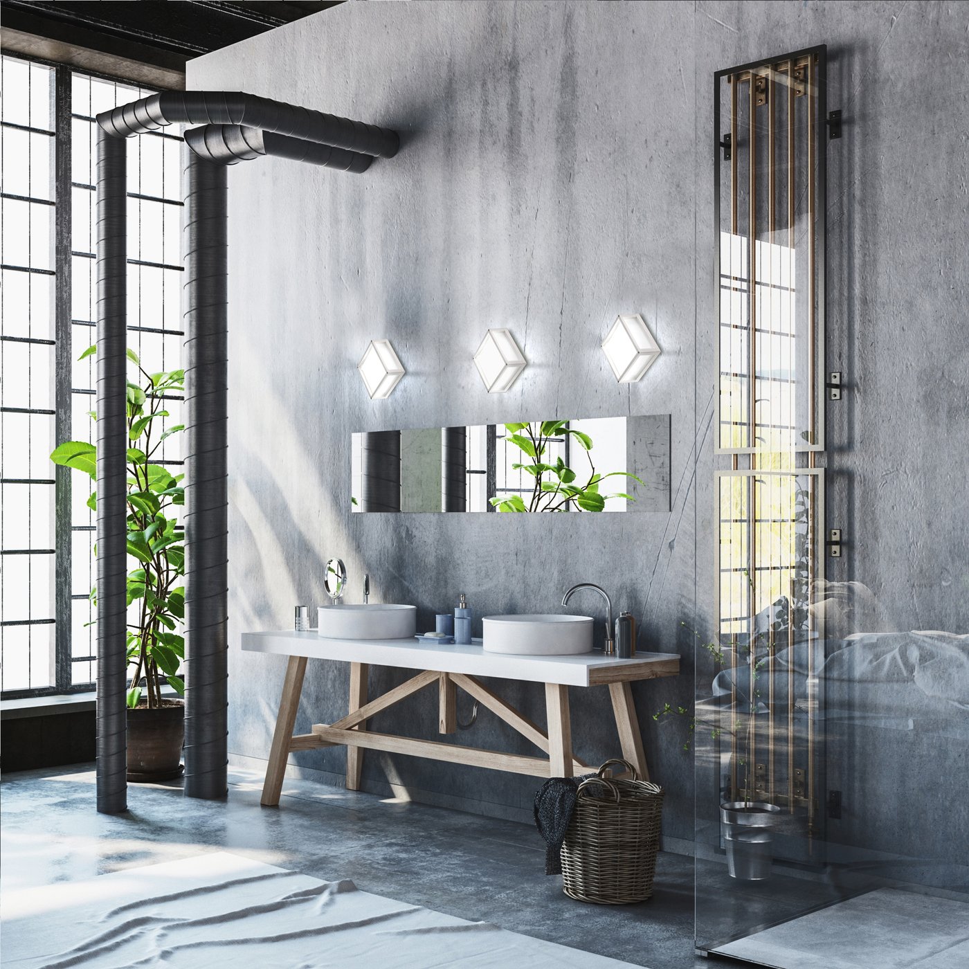 Ailati Lights by Zafferano Home wall light, E27 dimmable, satin ...