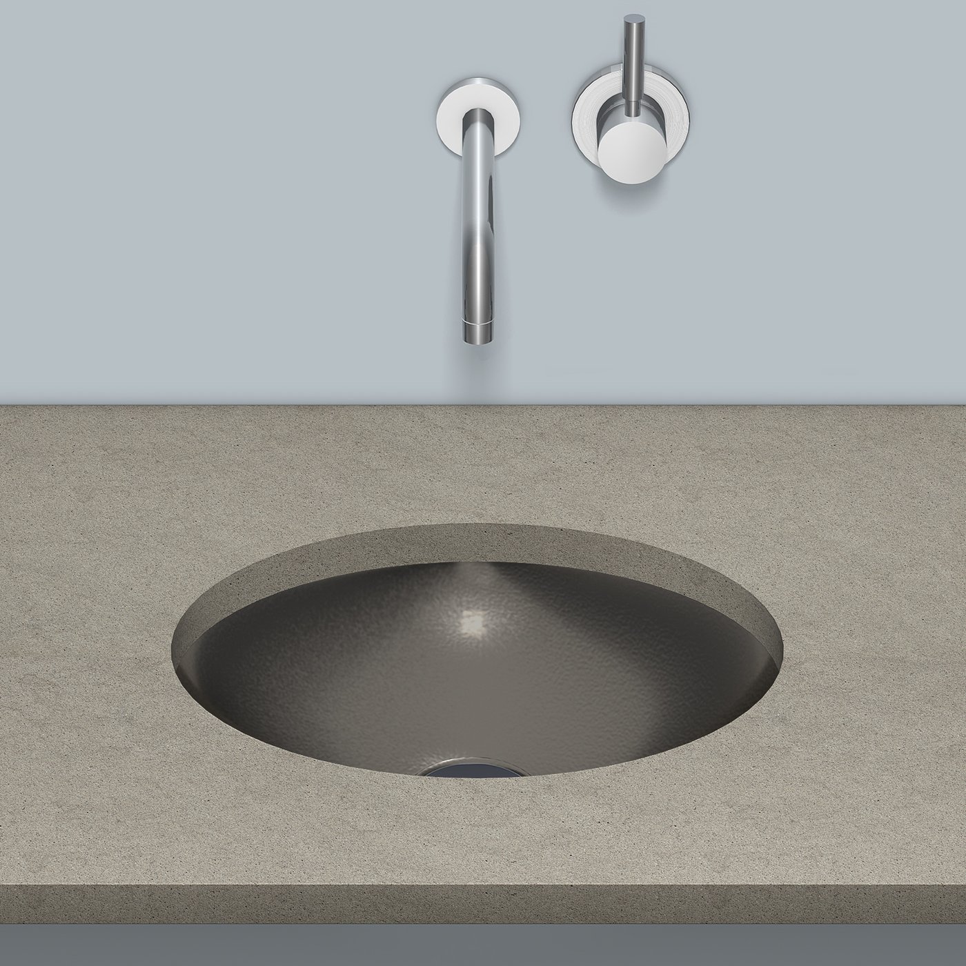 Alape Metallic undercounter basin metallic dark iron - 2111500190 | REUTER