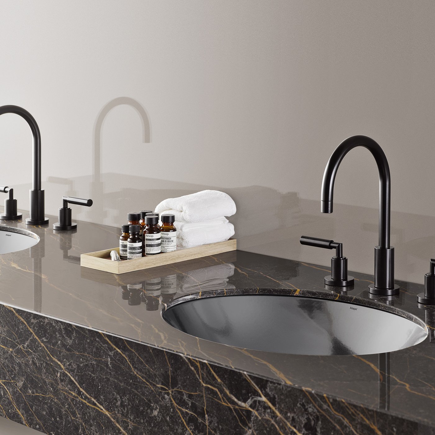 LAUFEN FORM Unterbauwaschtisch metallic dark iron - H513FM60191121 | REUTER