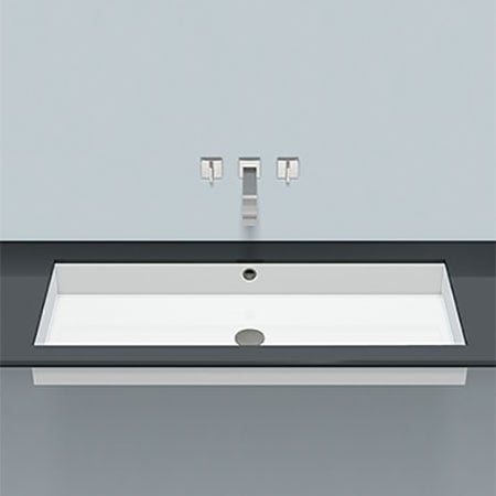 Alape Metaphor undercounter basin with ProShield, white - 3228701000 ...