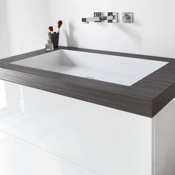 Alape Metaphor undercounter basin with ProShield, white - 3227701000 ...
