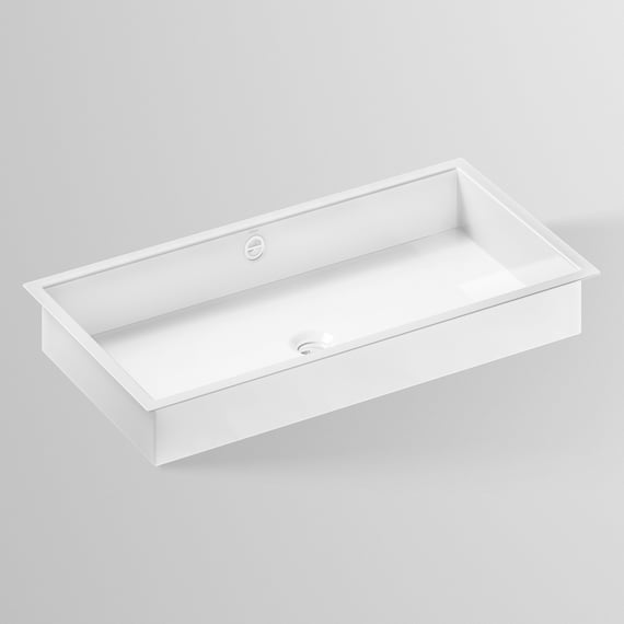 Alape Metaphor undercounter basin with ProShield, white - 3227701000 ...