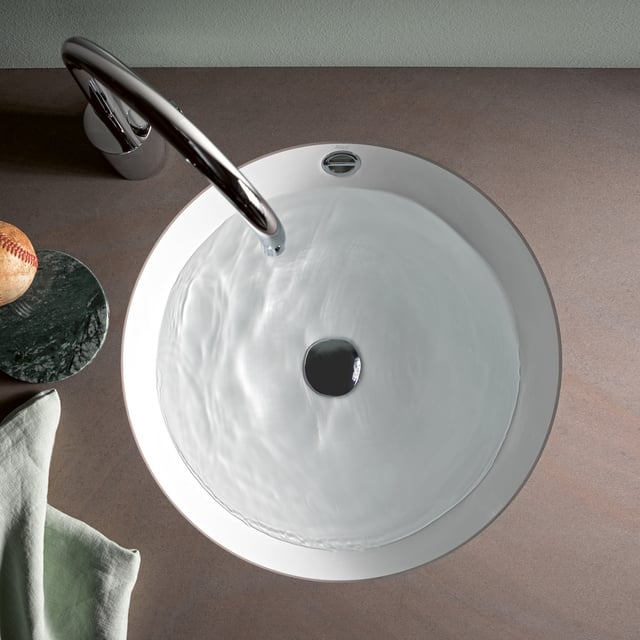LAUFEN FORM undercounter washbasin with antibacterial coating, white ...