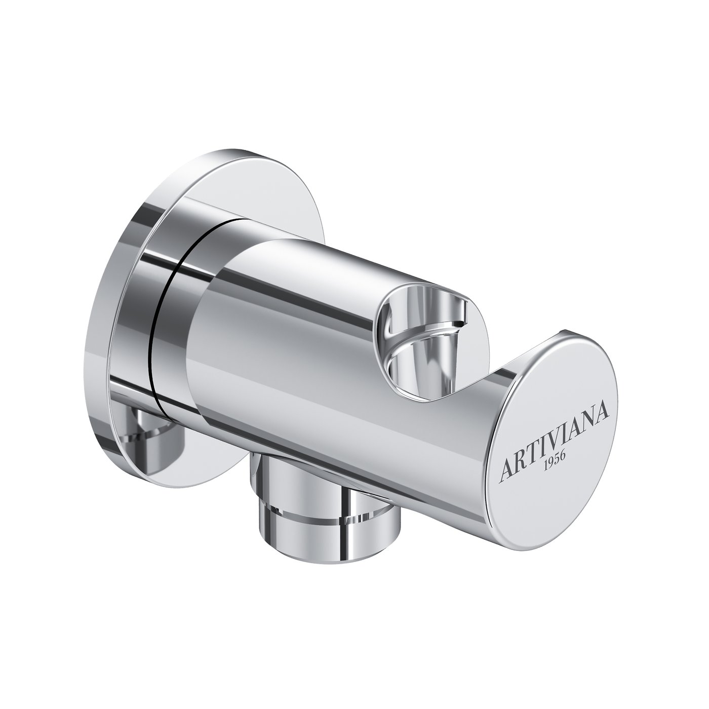Artiviana Universal wall-elbow with shower bracket, metal chrome ...