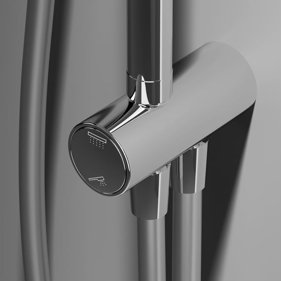 Artiviana Allegro shower system for exposed or concealed mixer chrome ...