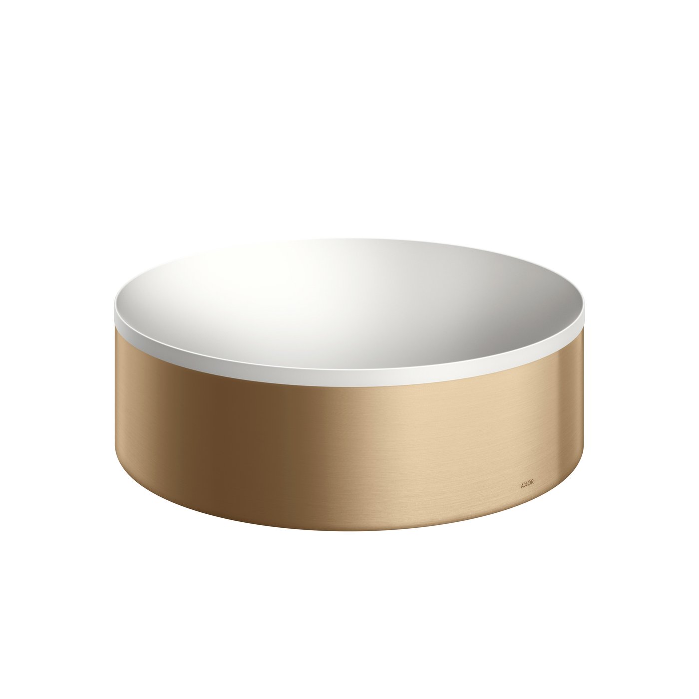 AXOR Suite countertop basin matt white/brushed bronze - 42000140 | REUTER