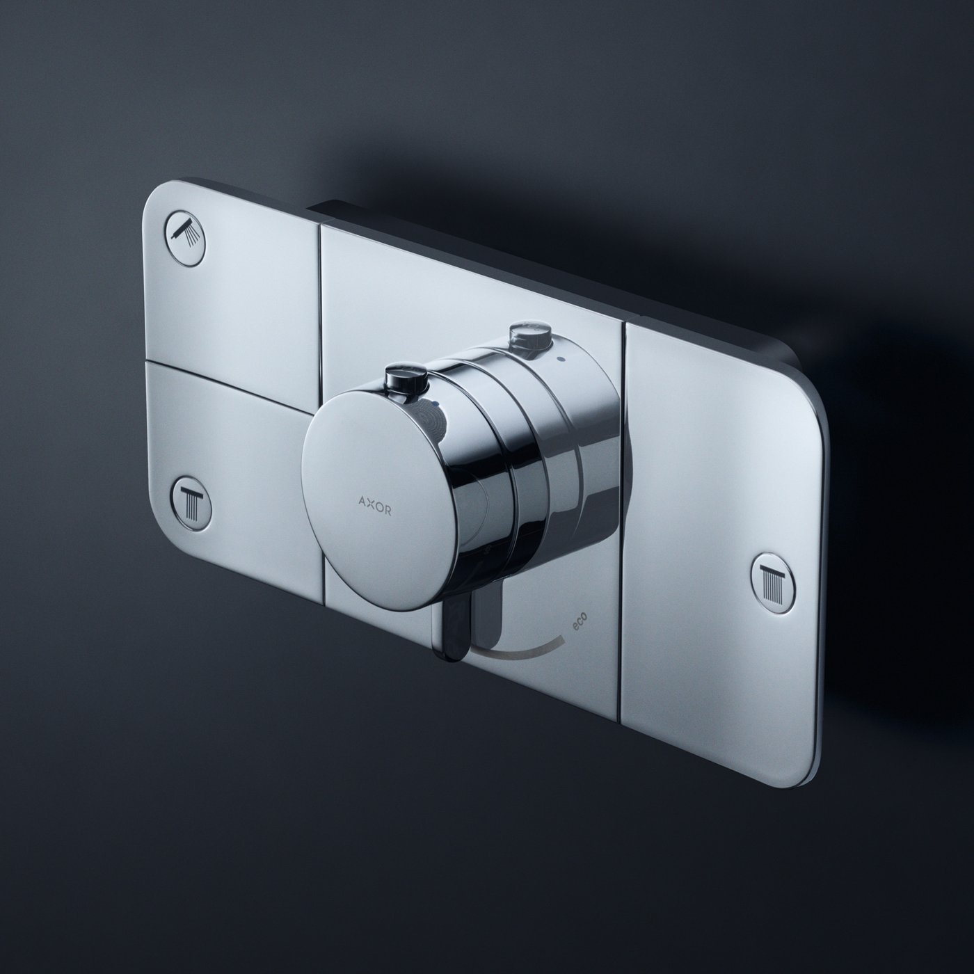 AXOR One concealed shower fitting with thermostat chrome - 45713000 ...