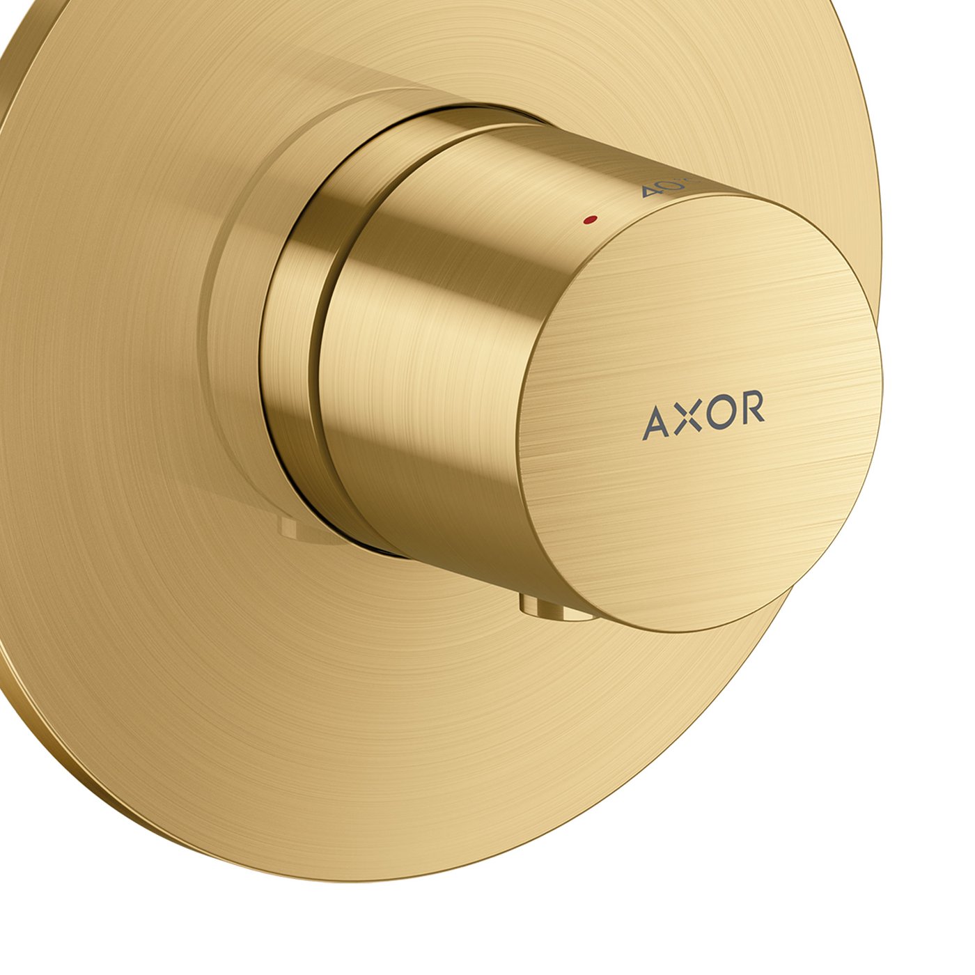 AXOR One concealed shower fitting with thermostat brushed gold ...