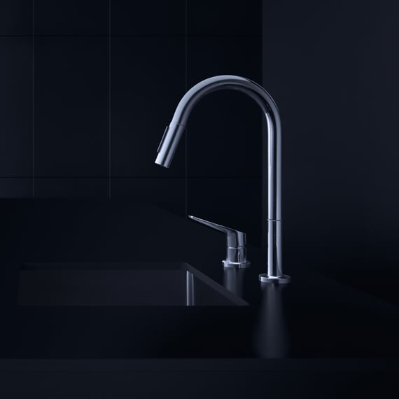 AXOR Citterio M kitchen mixer tap, pull-out spout, swivelling chrome ...