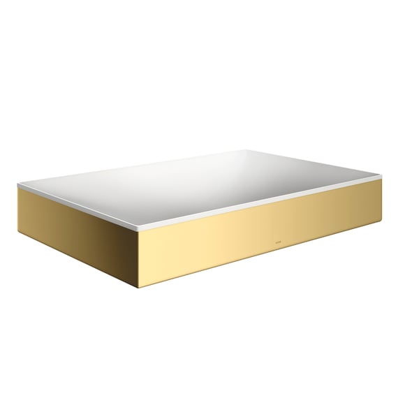 AXOR Suite countertop basin matt white/gold - 42004990 | REUTER