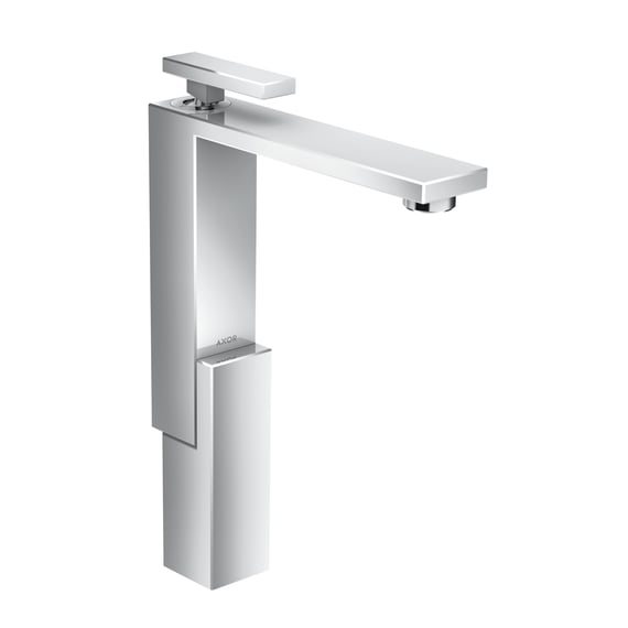 AXOR Edge basin fitting 280 with tall pillar with EcoSmart, with push ...