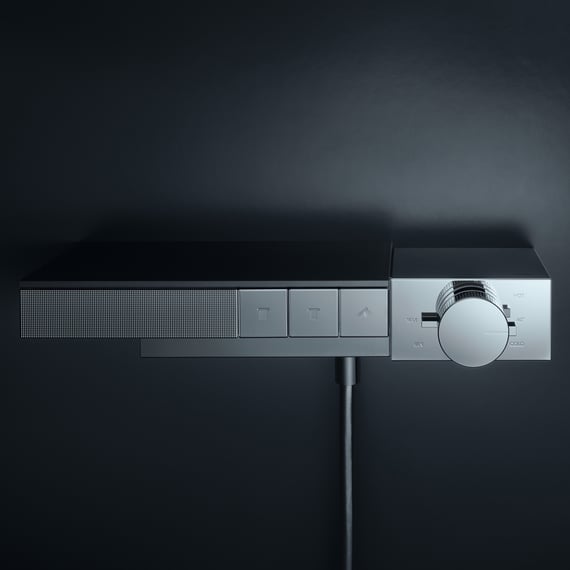 AXOR Edge thermostat, for shower chrome/matt grey - 46141000 | REUTER