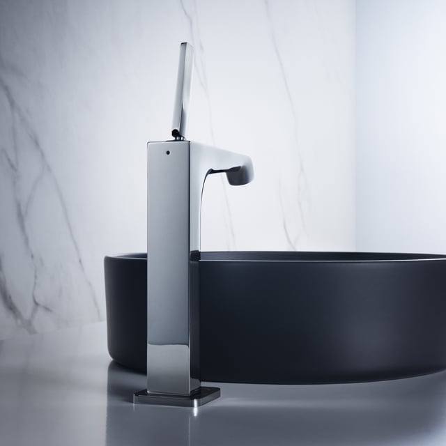 AXOR Citterio E basin fitting with tall pillar 190 with EcoSmart, with ...