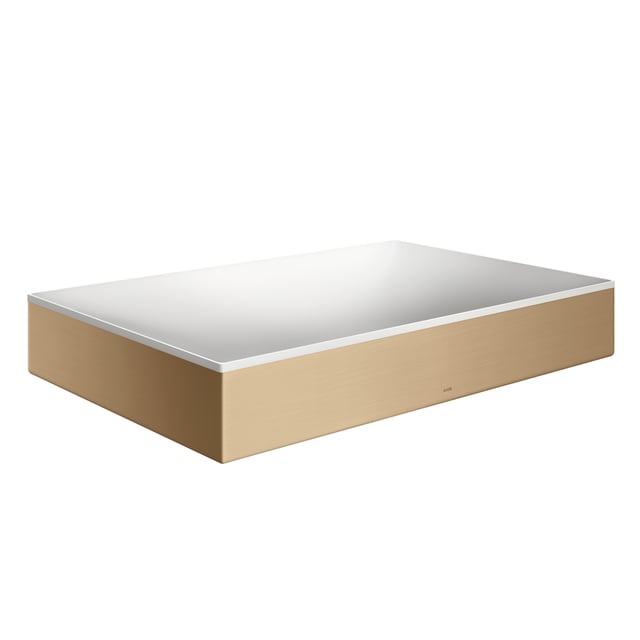 AXOR Suite countertop basin matt white/brushed bronze - 42004140 | REUTER