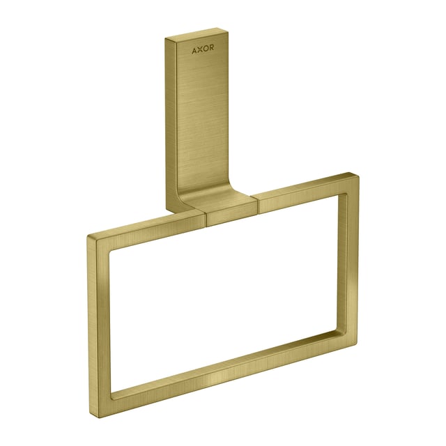 AXOR Universal Rectangular towel ring brushed gold - 42623250 | REUTER
