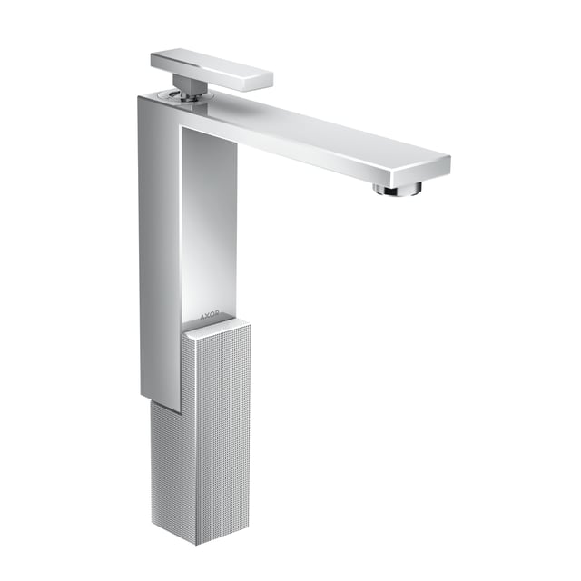 AXOR Edge basin fitting 280 with tall pillar with EcoSmart, with push ...