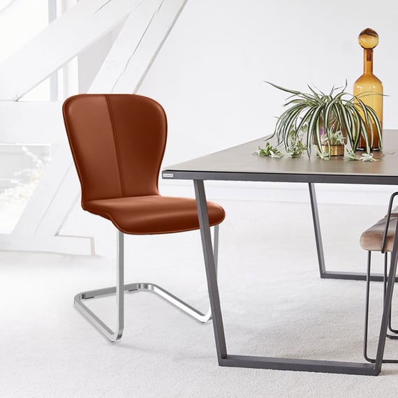 bert plantagie Blake Chaise cantilever, pied carré - 617A#LD2015 | REUTER