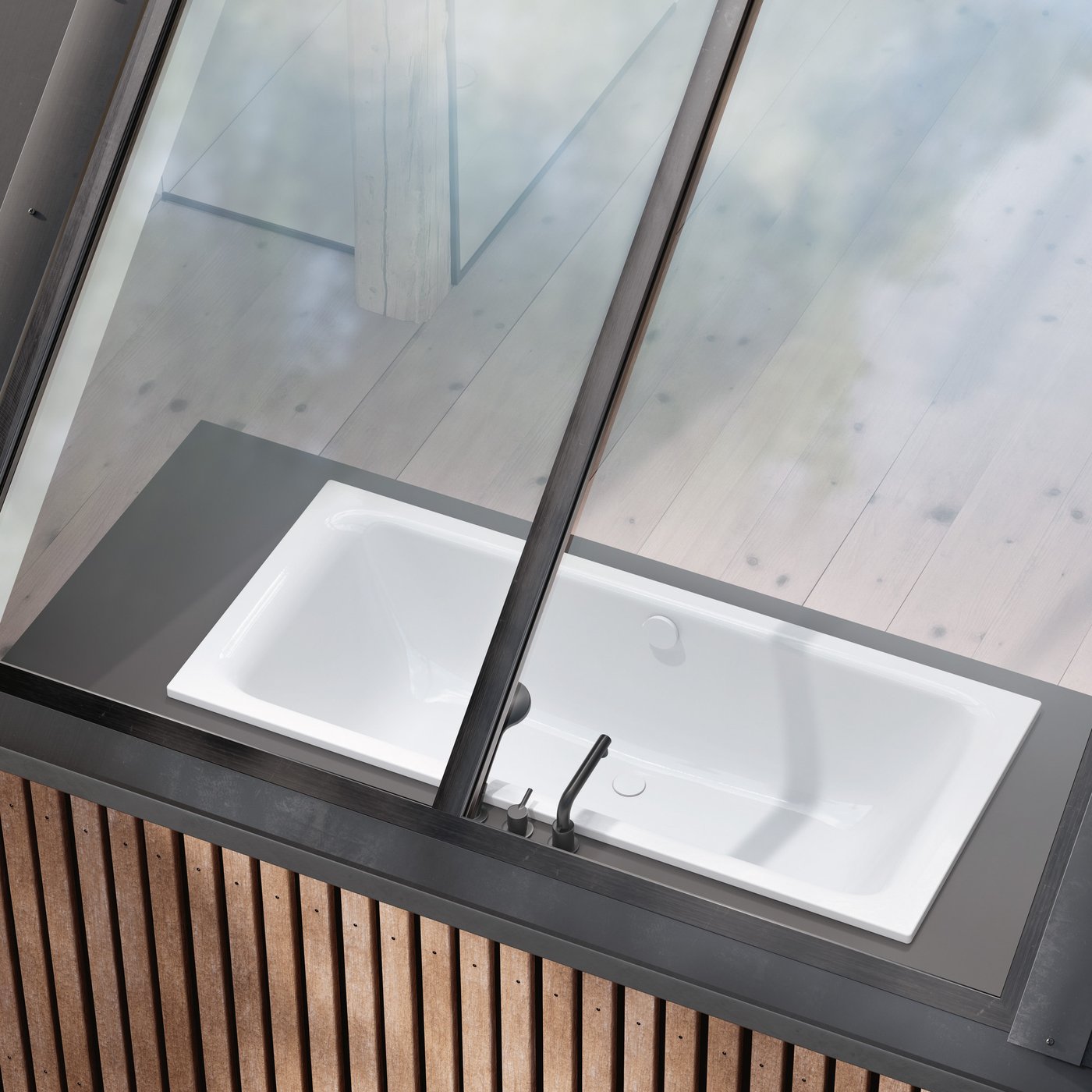 Bette Select Duo rectangular bath, built-in white - 3473-000 | REUTER