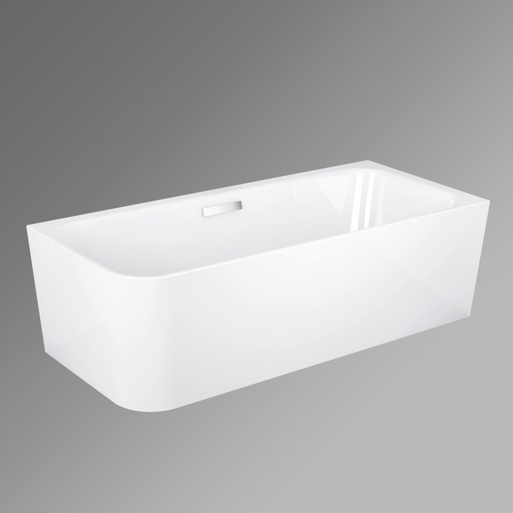 Bette Art corner bath, with panel with BetteGlaze Plus, white - 3480 ...
