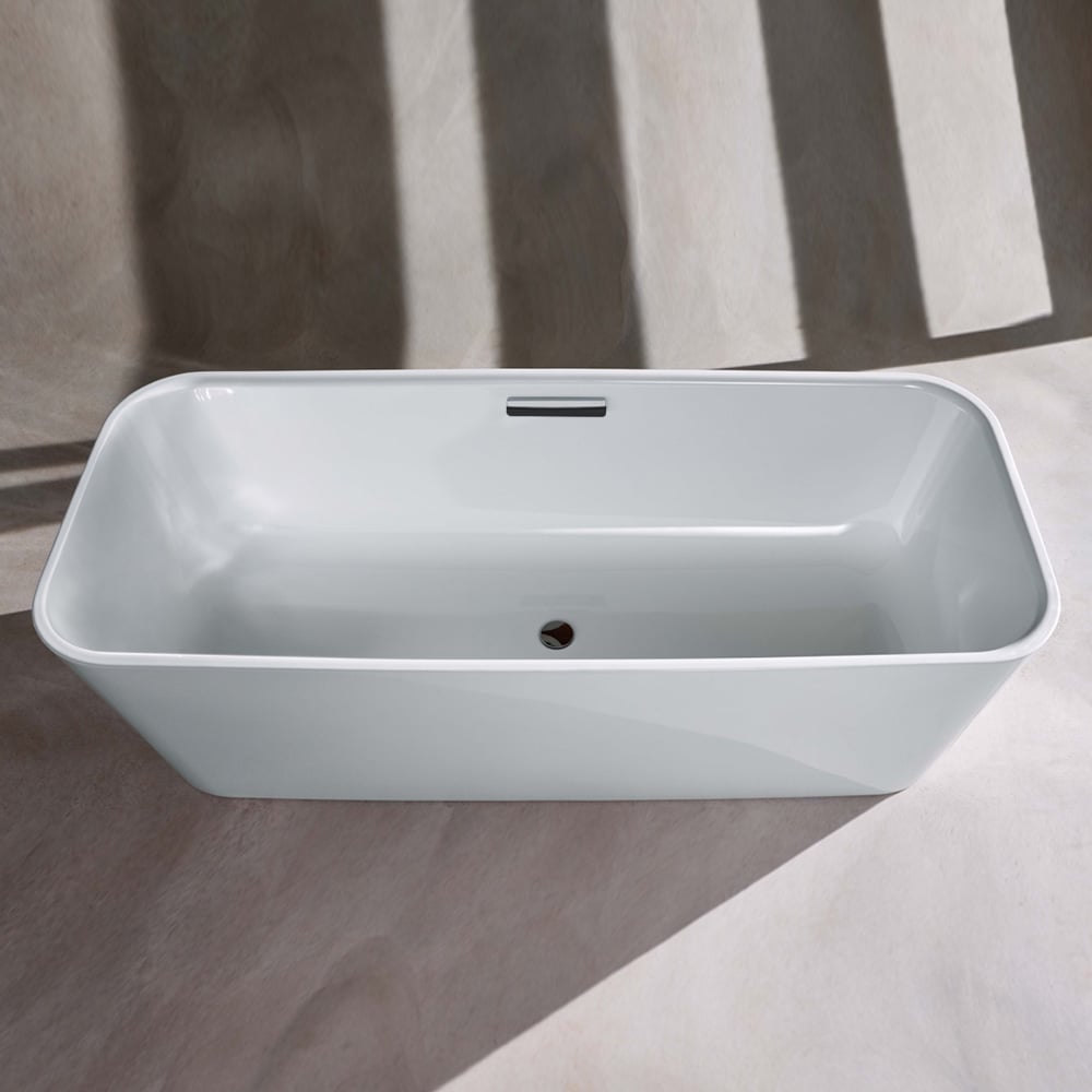 Bette Art freistehende Badewanne, softcube mit BetteGlasur Plus, mit ...