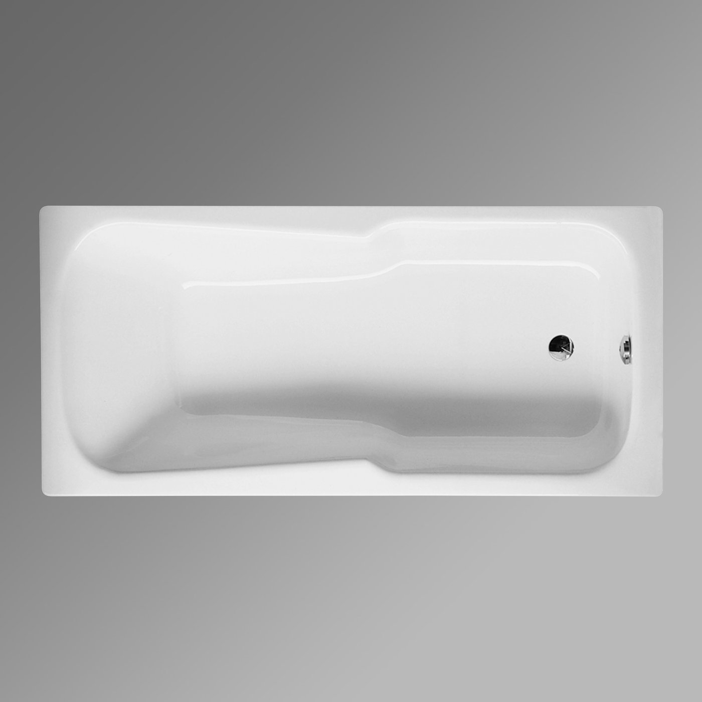 Bette Set bath with shower zone with BetteGlaze Plus, with BetteAnti ...