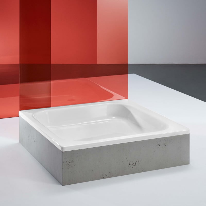 Bette Quinta rectangular/square shower tray with BetteGlaze Plus, white ...