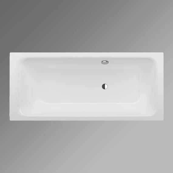 Bette Select rectangular bath, built-in, with overflow on the side ...