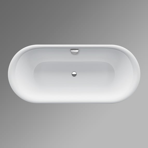 Bette Lux Oval Silhouette freestanding bath, oval with BetteGlaze Plus ...