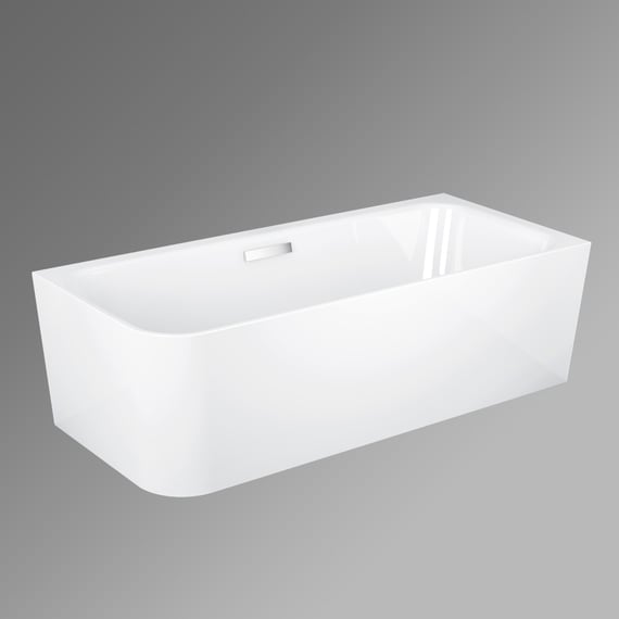 Bette Art corner bath, with panel with BetteGlaze Plus, with filling ...