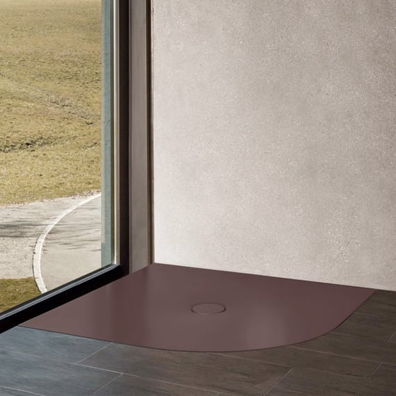 Bette Floor Corner quadrant shower tray ebano - 5451-434 | REUTER