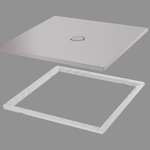 Bette Floor rectangular/square shower tray quartz - 8721-412T1 | REUTER