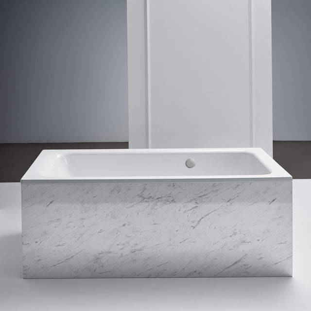 Bette Select rectangular bath, built-in, with overflow on the side ...
