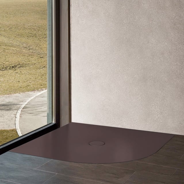 Bette Floor Corner quadrant shower tray slate - 5451-402 | REUTER