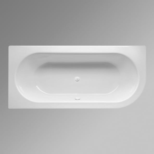 Bette Starlet Silhouette corner bath, with panel with BetteGlaze Plus ...