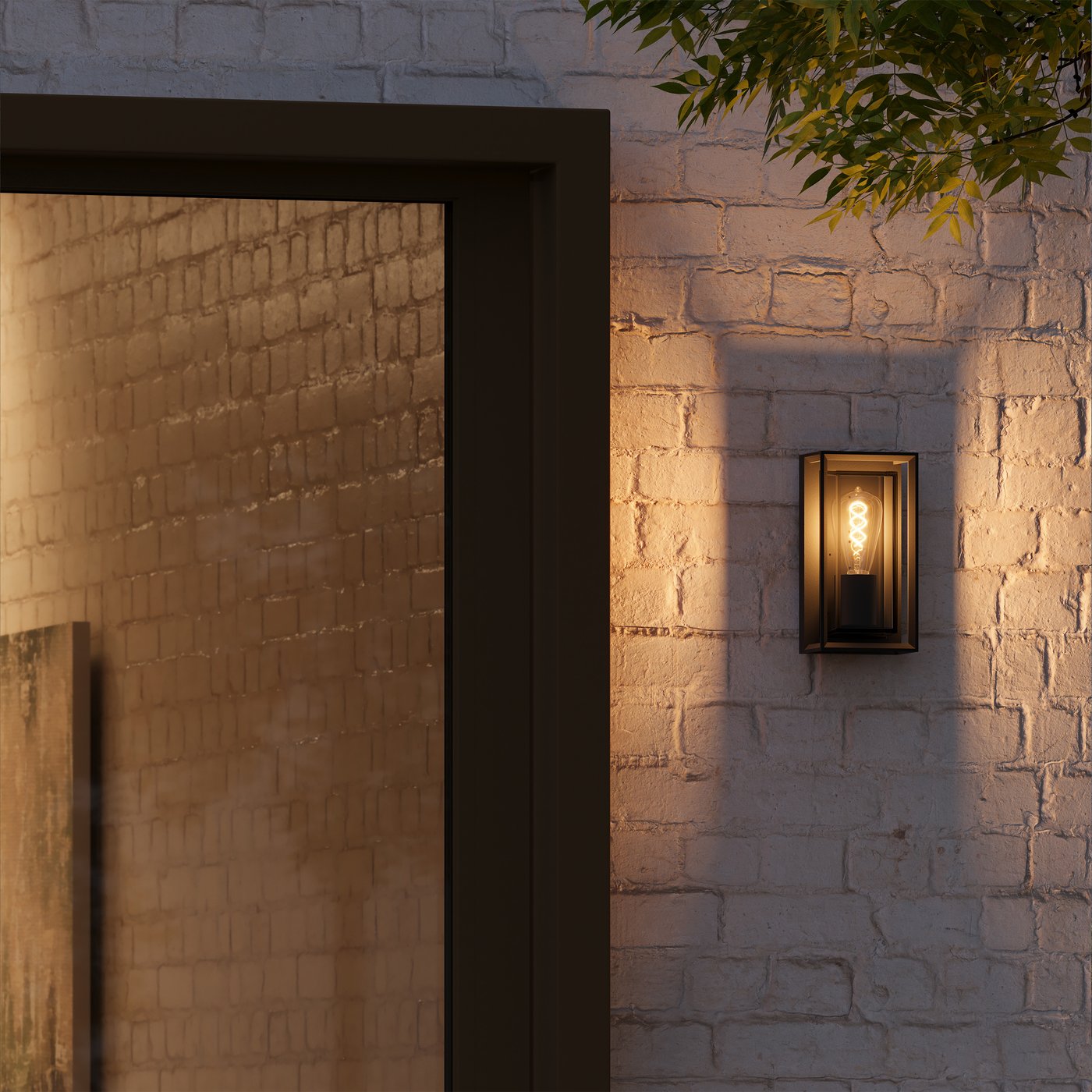 Bianemo KORE wall light, E27 dark grey/clear - BOB02221AN5D | REUTER