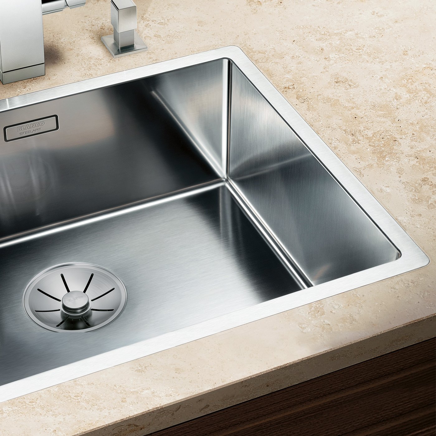 Blanco Claron kitchen sink stainless steel silk gloss - 521576 | REUTER