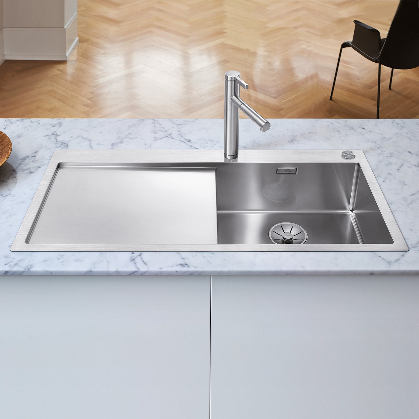 Blanco Claron kitchen sink stainless steel silk gloss - 521625 | REUTER