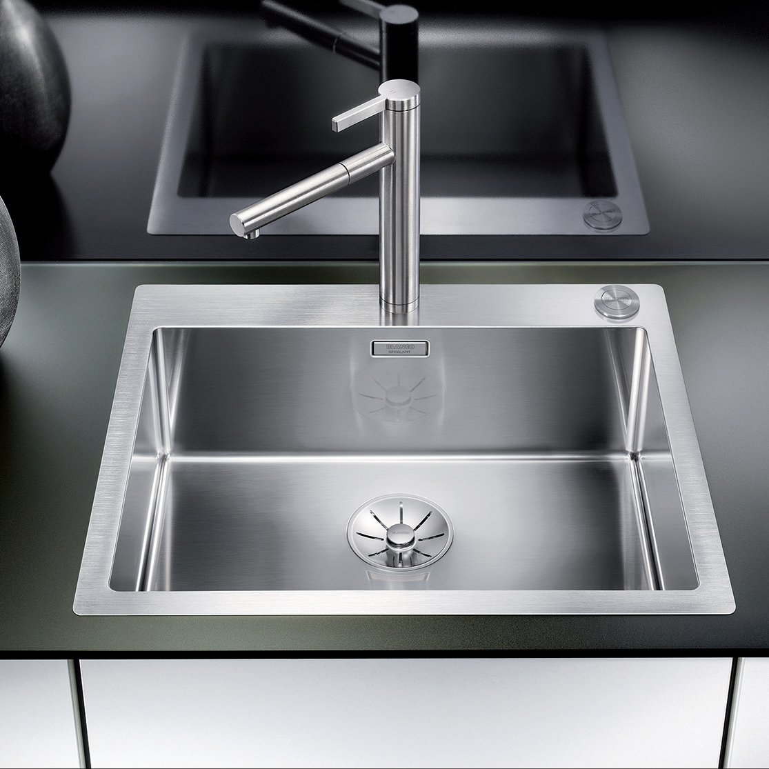 Blanco Claron kitchen sink stainless steel silk gloss - 521639 | REUTER