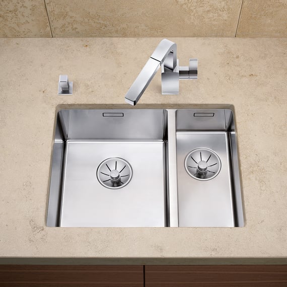 Blanco Claron kitchen sink stainless steel silk gloss - 521609 | REUTER