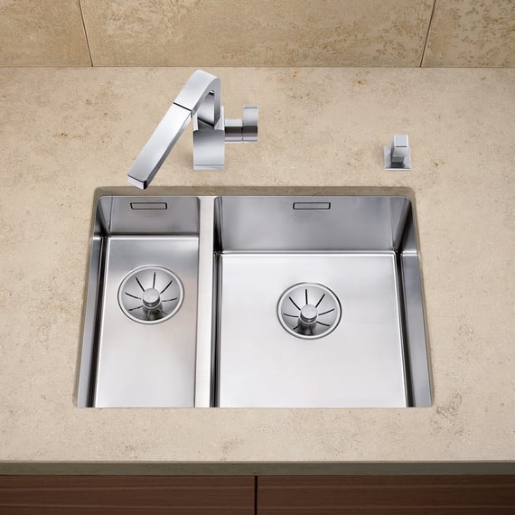 Blanco Claron kitchen sink stainless steel silk gloss - 521610 | REUTER