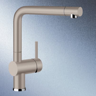 Blanco Linus kitchen fitting, swivelling matt tartufo - 517622 | REUTER