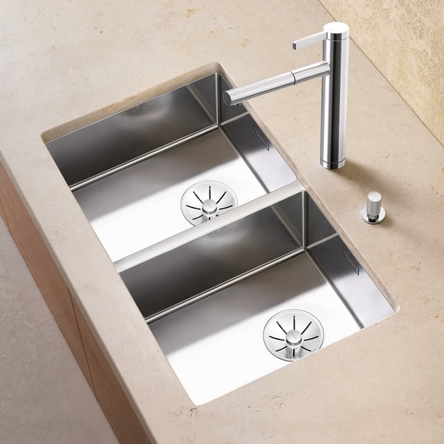 Blanco Claron kitchen sink stainless steel silk gloss - 521618 | REUTER
