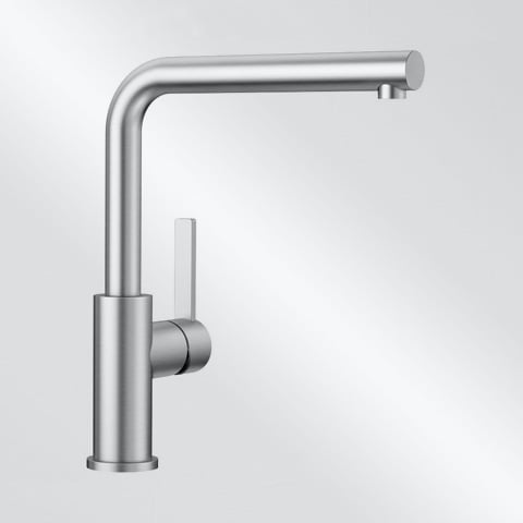 Blanco Lanora kitchen fitting, swivelling brushed stainless steel ...