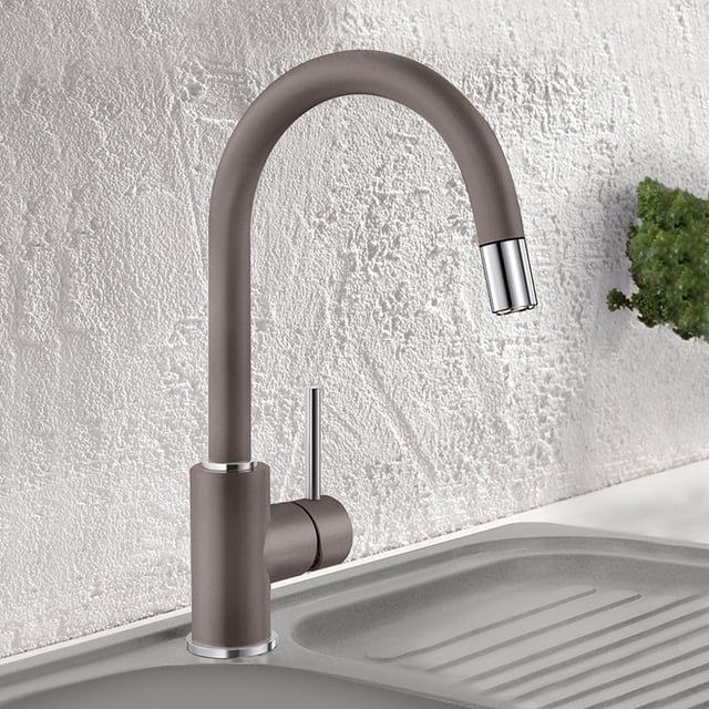 Blanco Mida Mitigeur de cuisine pivotant, avec douchette extractible ...