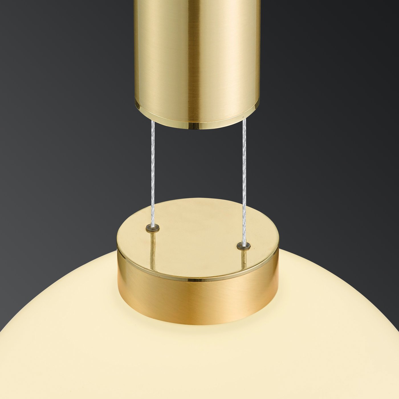 HELL SAM LED pendant light, 4 heads height adjustable with lift, matt ...