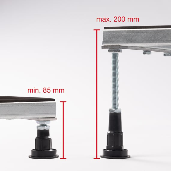 Blumtech DR1 mounting frame for shower trays L: 140 W: 90-100 cm ...