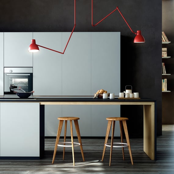 B.lux Blux System ceiling light, E27 dimmable, red - 736401 | REUTER