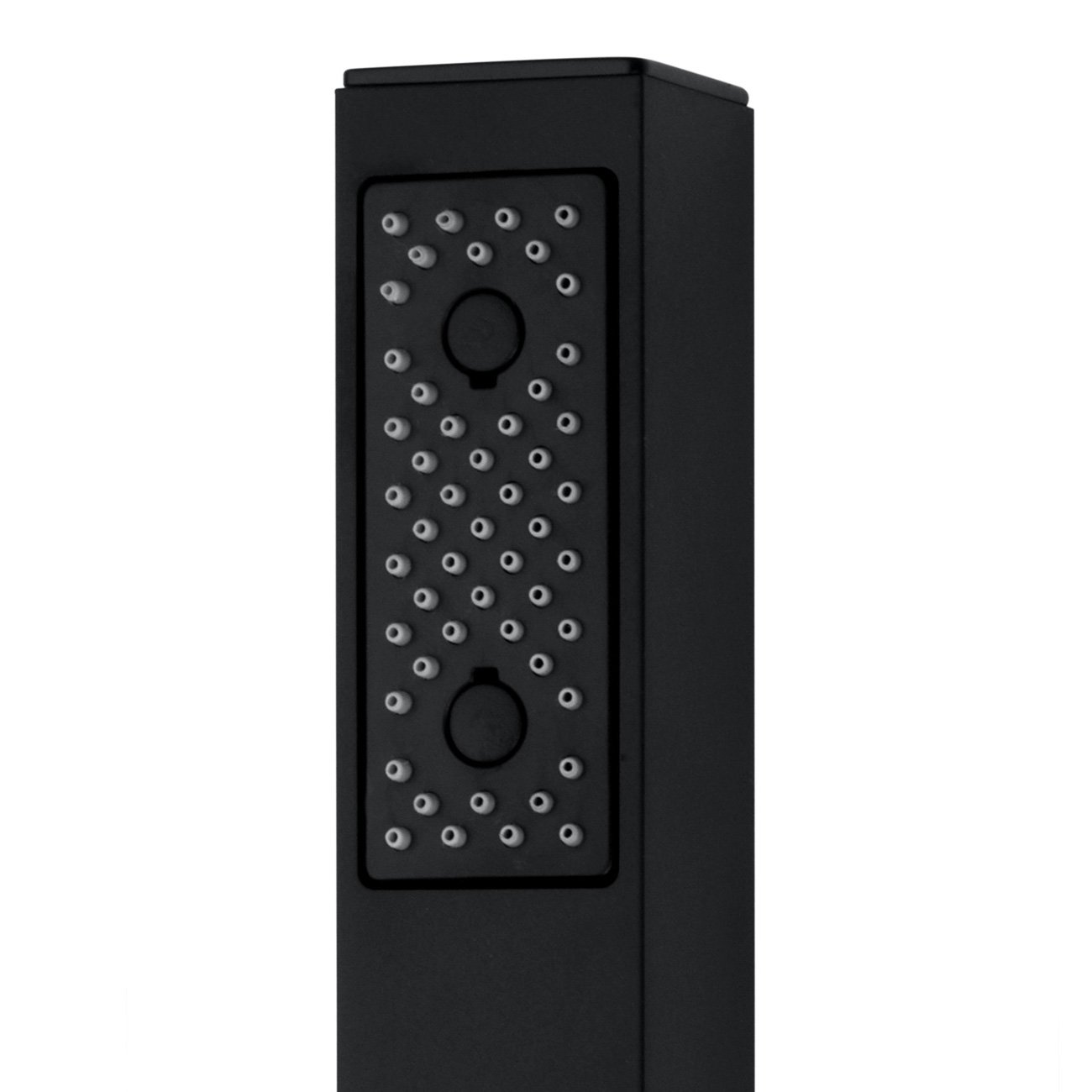 Bossini Cube hand shower set with bracket, 1 spray mode matt black ...