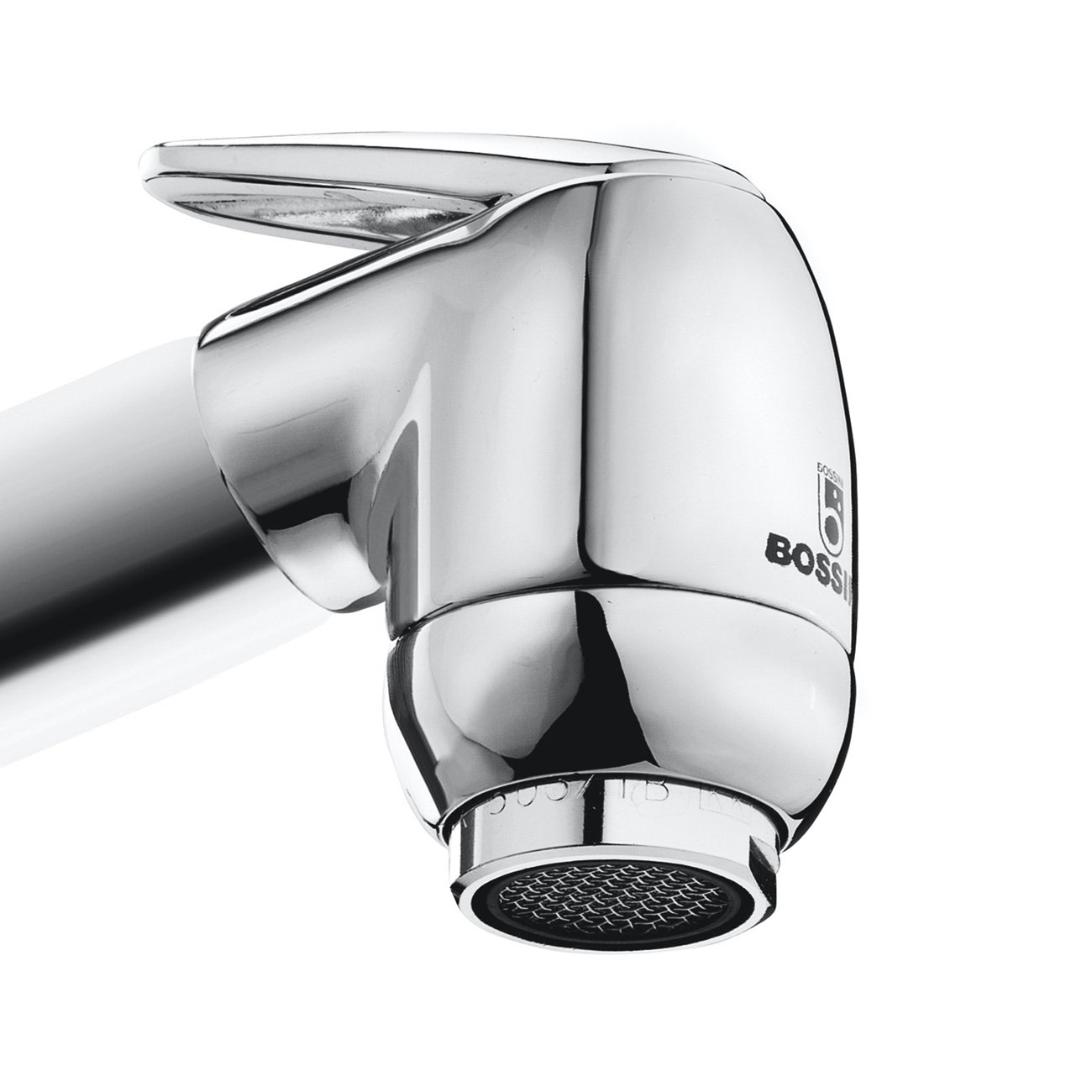 Bossini Gaia hand shower with shut-off system, 1 spray mode chrome ...