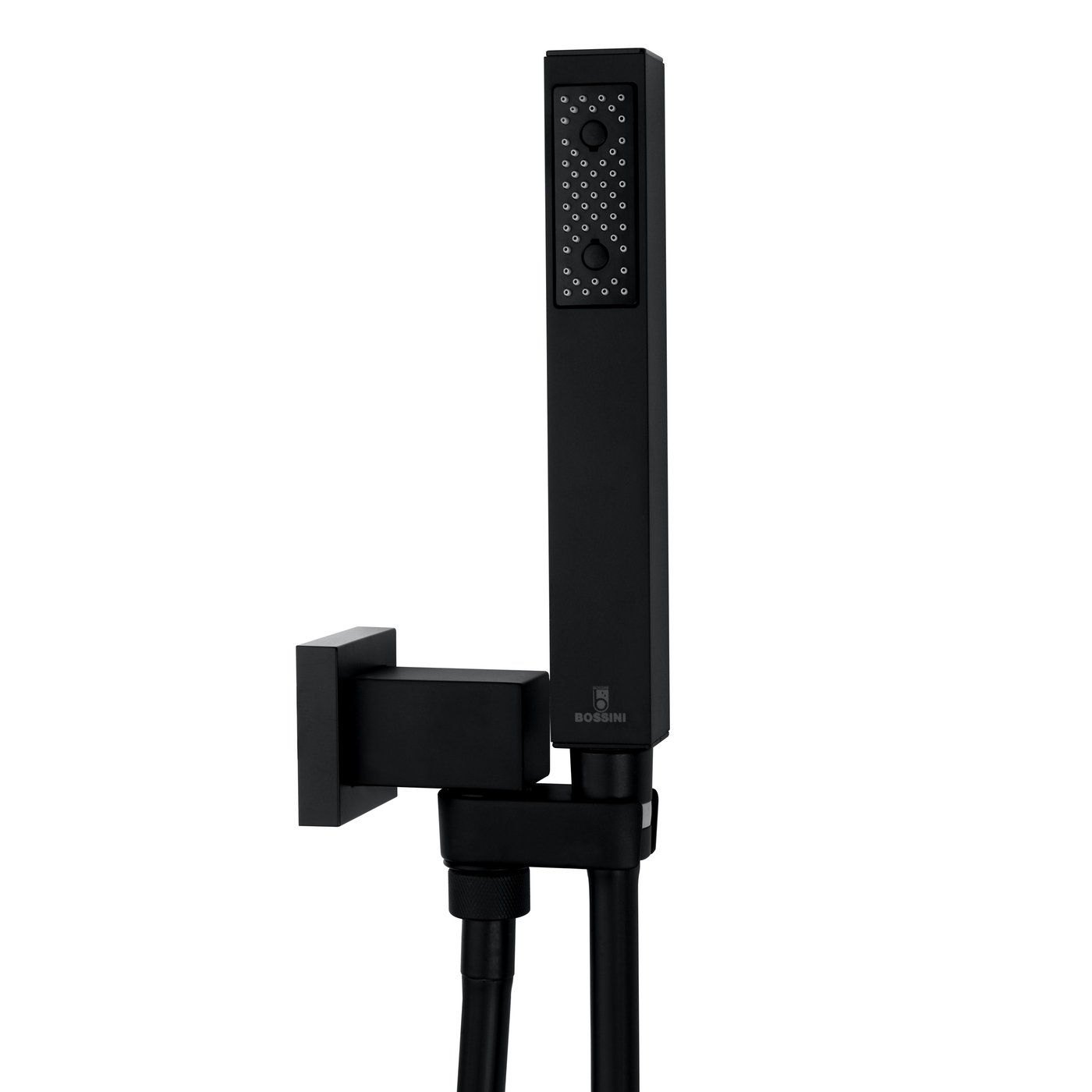 Bossini Cube hand shower set with wall elbow and bracket, 1 spray mode ...